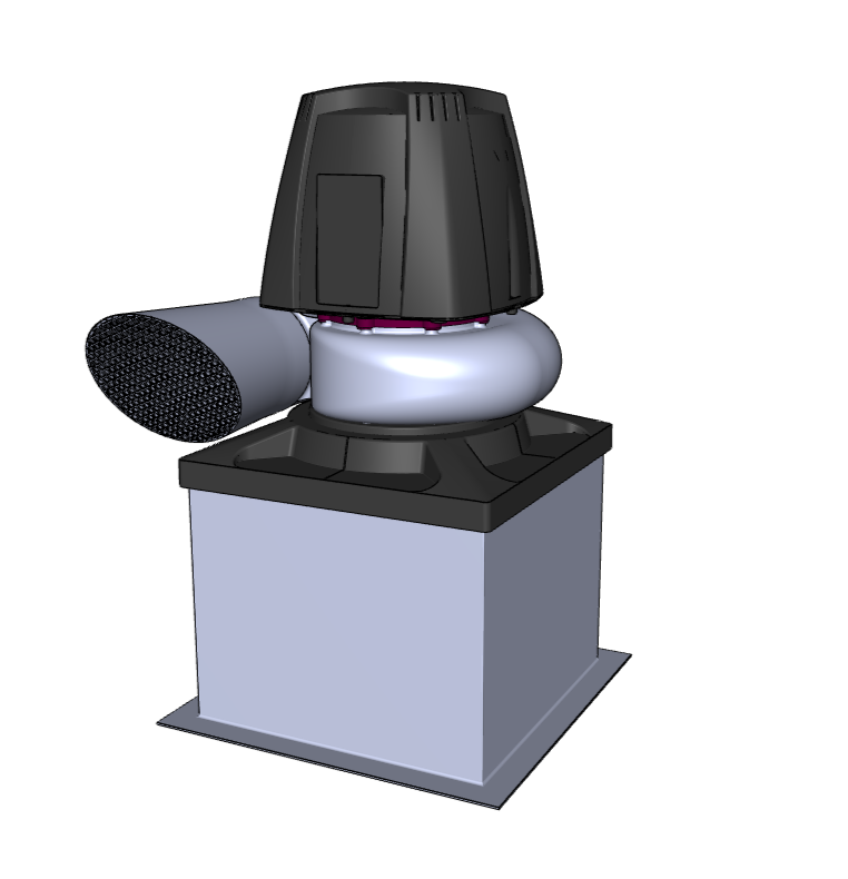 Plastec 25 Direct Drive Forward Curve Polypropylene Blower
